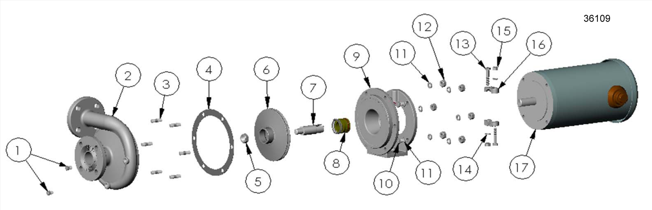 1-½” X 1-¼” Petroleum 80 End Suction Centrifugal Pump - MPPumps UAE